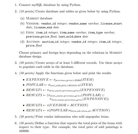 Solved 1 Connect MySQL Database By Using Python 2 10 Chegg