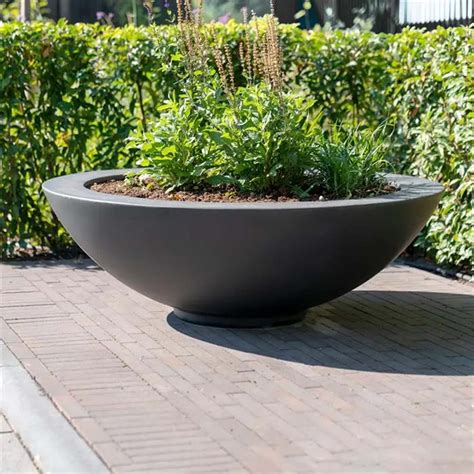 Adezz Polyester Plantenbak Ceder Ø120x40 Cm