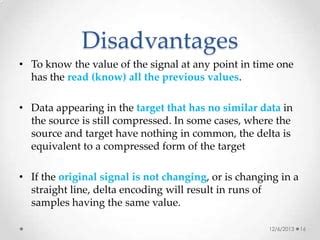 Delta Encoding In Data Compression By Nisha Menon K Studying Mtech At
