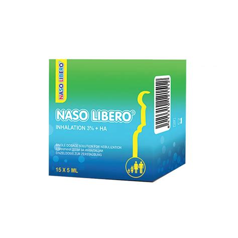 Naso Libero Назо либеро разтвор за инхалации 3 NaCl и хиалурон 15