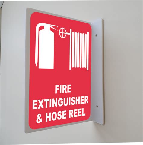 Fire Extinguisher And Hose Reel Projection Wall Sign