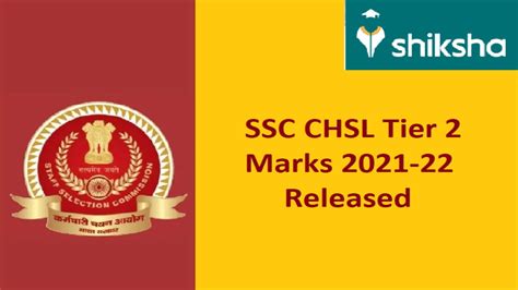 SSC CHSL Tier 2 Marks 2021 22 Released Check Your Score Here