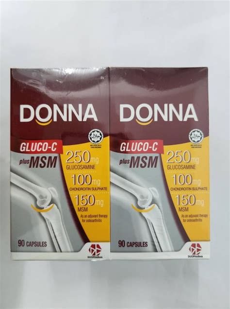 DONNA GLUCO C PLUS MSM CAPS 90 S X2BOX Lazada