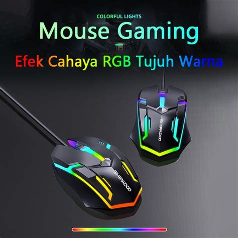Jual Mouse Gaming Macro 7 Tombol Led Rgb Twolf Mouse Kabel Gaming
