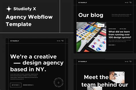 Studiofy X Design Agency Webflow Template Brix Templates Webflow
