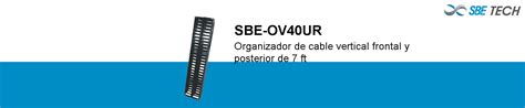 SBE TECH SBE OV40UR Organizador De Cable Vertical Doble