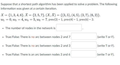 Solved Suppose That A Shortest Path Algorithm Has Been Chegg