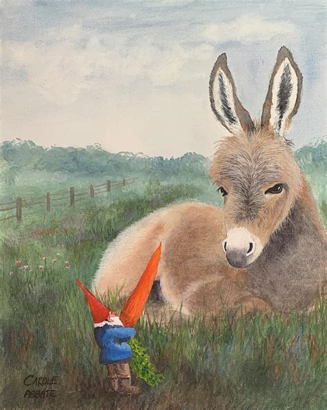 Wonkey Donkey And Friend Painting By Carole Abbate Pixels