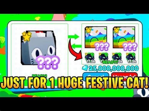 What People Trade For A Huge Festive Cat In Pet Simulator X YouTube