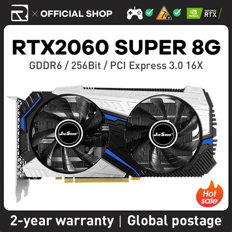 JIESHUO NVIDIA GeForce RTX 2060 Super 8GB Graphics Card Rtx2060 Super