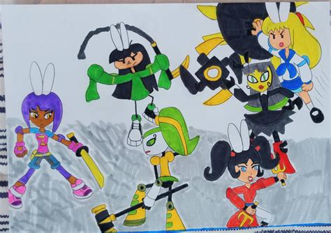 Ninja Bunny Vs Qt 2 And Vicky By Sbeom59 On Deviantart