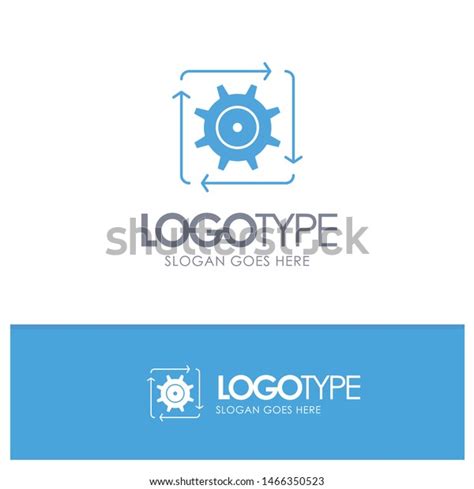 Workflow Automation Development Flow Operation Blue Stock Vector Royalty Free 1466350523