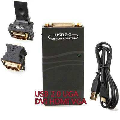 USB 2 0 To VGA DVI HDMI Multi Display Adapter Converter