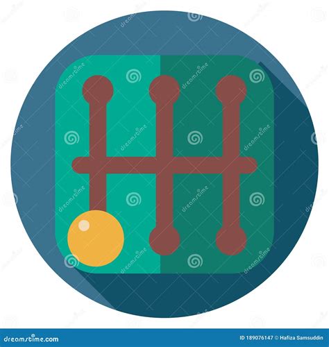 Gear Shift Vector Illustration Decorative Design Stock Vector