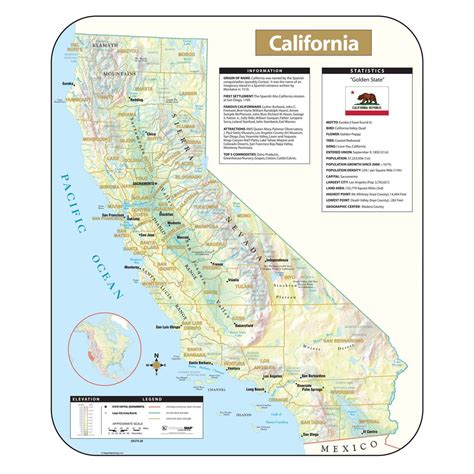 California State Wall Maps Office And Classroom Ultimate Globes
