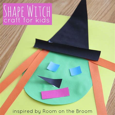 Witch Shape Craft Inspired By Room On The Broom Halloween Crafts