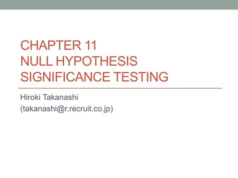 Doing Bayesian Data Analysis Chapter 11 Null Hypothesis Significance Testing Ppt