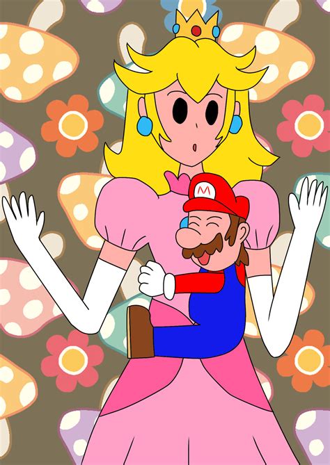 Atdtiys Mario Hugs Peach By Thestellarsage On Deviantart