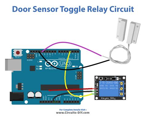 Door Sensor Toggle Relay Arduino Tutorial