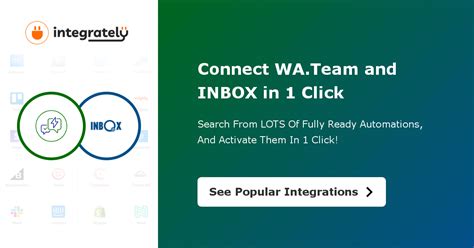 Connect WA Team INBOX Integrations 1 Integrations