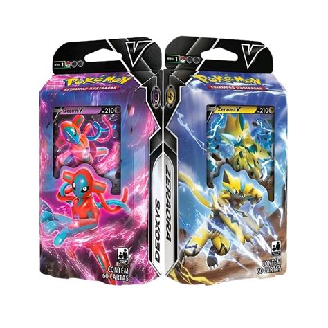 Deck De Batalha V Baralho Pokemon TCG Deoxys V Zeraora V Shopee Brasil
