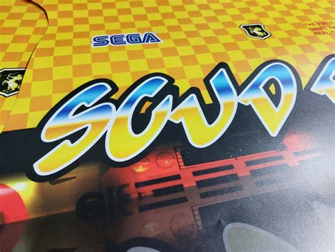 Scud Race Plus Upright Side Art Custom Design Arcade Art Shop