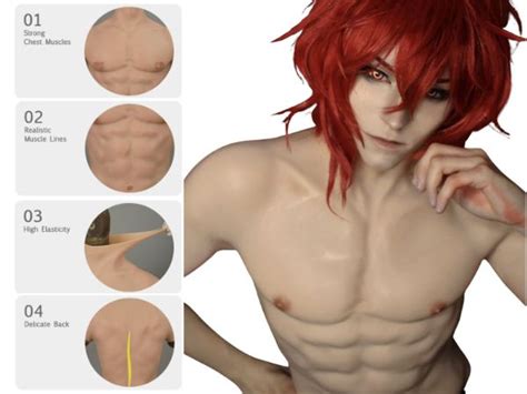 Mua PALPTASN Silicone Muscle Suit Realistic Silicone Male Chest Plate