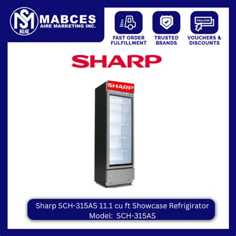 Sharp Sch 315as 111 Cu Ft Showcase Refrigirator Lazada Ph