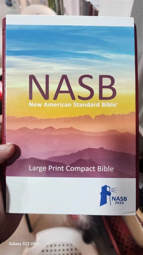 New American Standard Bible Nasb Large Print Compact Bible Hobbies