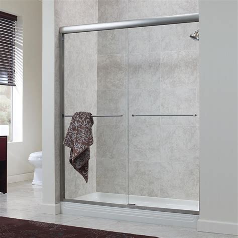 Foremost Cove 53 In To 57 In X 65 In Semi Framed Sliding Bypass