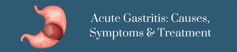 Acute Gastritis Symptoms Merck Manual