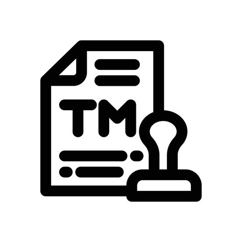 Trademark Line Icon Clean And Minimalist Icon For Websites Mobile
