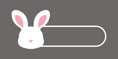 Pastel Rabbit Head Pattern Border Separator Vector Image