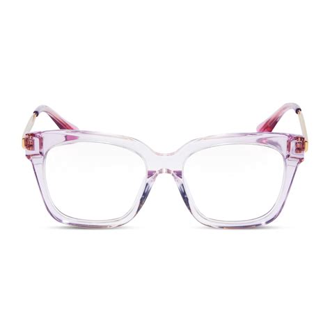 Bella Xs Square Prescription Glasses Rose Ombre Diff Eyewear