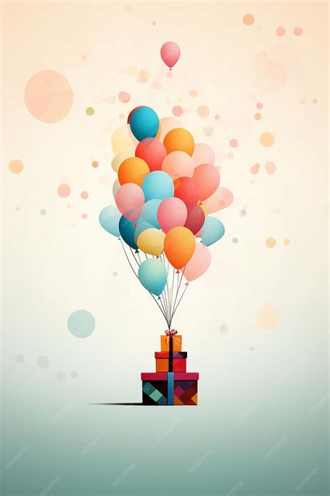 Счастливый день рождения дизайн фона Премиум Фото