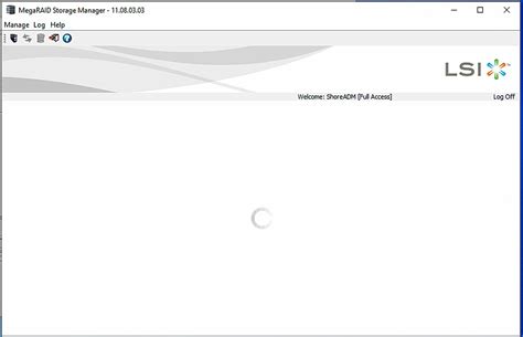 Megaraid Storage Manager Spinning Ui Not Loading Storage And San