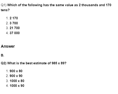 Number System Worksheets For Class 4 Olympiad Tester