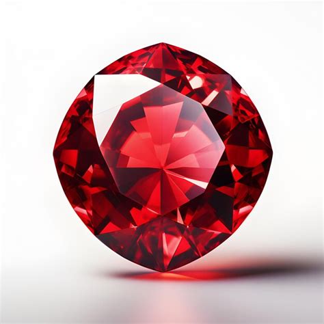 Premium Photo Beautiful Red Ruby Diamond Generative Ai