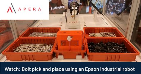 Videos Bin Picking Kitting Of Bolts With An Epson Industrial Robot