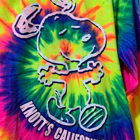 Snoopy Mens Tie Dye Shirt Gem