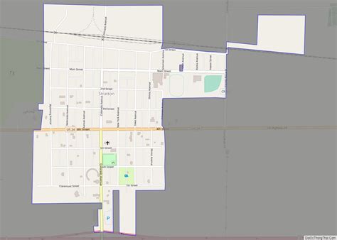 Map Of Stratton Town Colorado Thong Thai Real