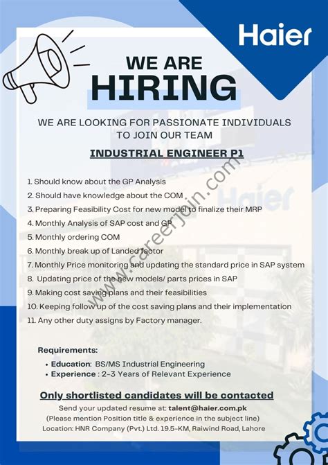 Haier Pakistan Jobs August 2024