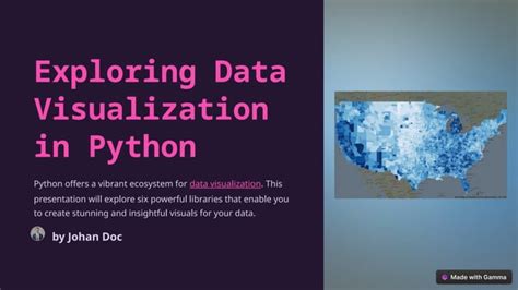 Exploring Data Visualization In Pythonpptx