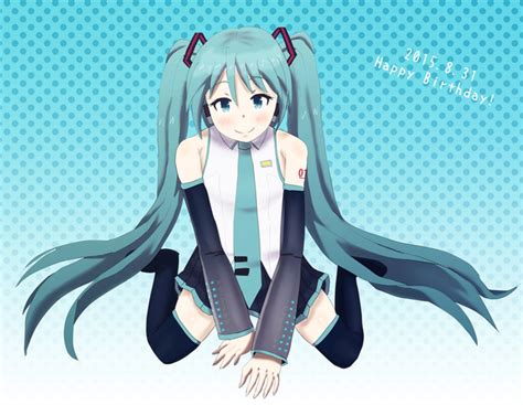 ミク誕記念落書き Met さんのイラスト ニコニコ静画 イラスト