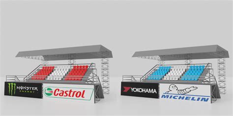 Race Track Props Collection Blender Market