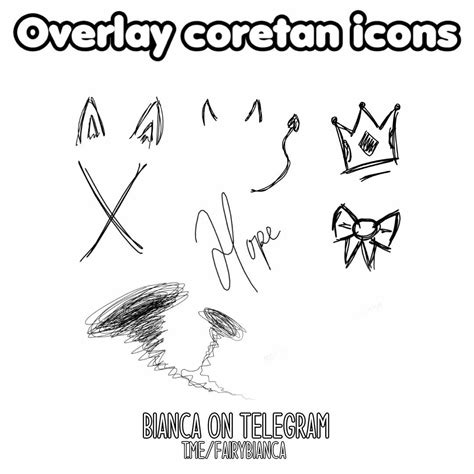 Overlay Coretan Icons Coretan Gambar Pengeditan Foto