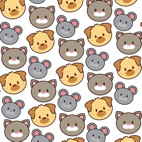 Kawaii Background Pattern Stock Illustrations 49491 Kawaii