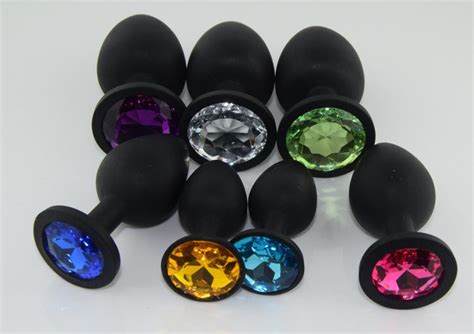 Silicone Mini Anal Sex Toys For Women Men Erotic Butt Plugs Crystal