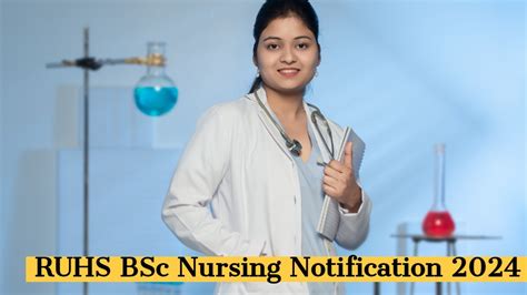 Ruhs Bsc Nursing Notification 2024 Out Check Application Start Date Here