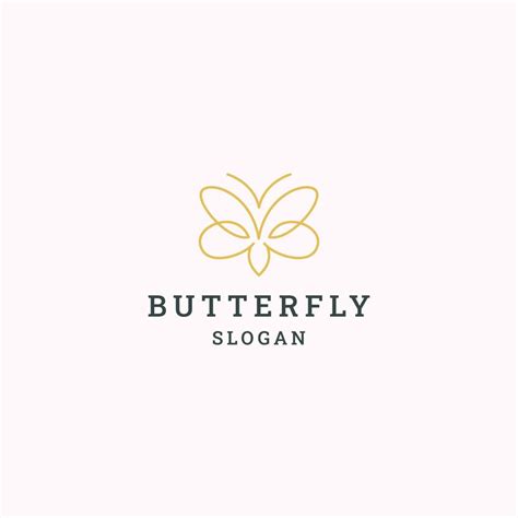 Modelo De Design Plano De ícone De Logotipo De Borboleta 13547742 Vetor